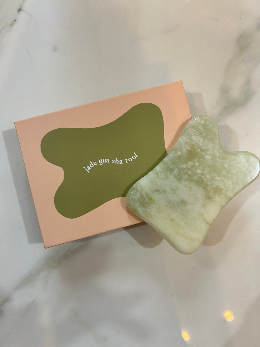 Real Jade Gua Sha Facial Stone – The Waxwing