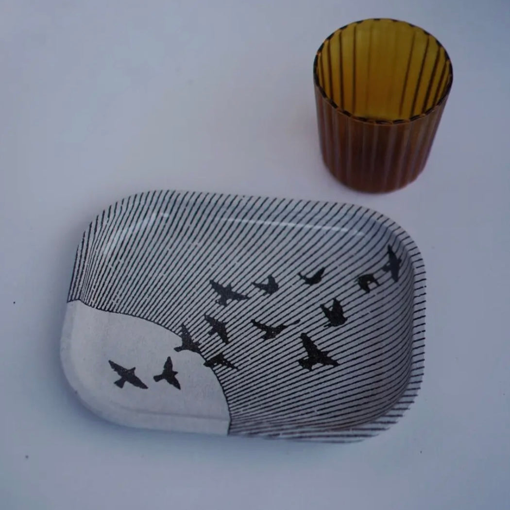 Mid Air Tin Tray – The Waxwing