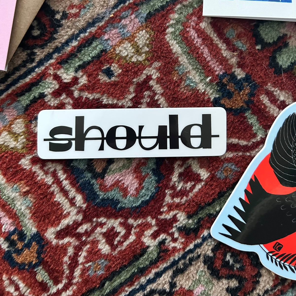 Should Vinyl Sticker – The Waxwing