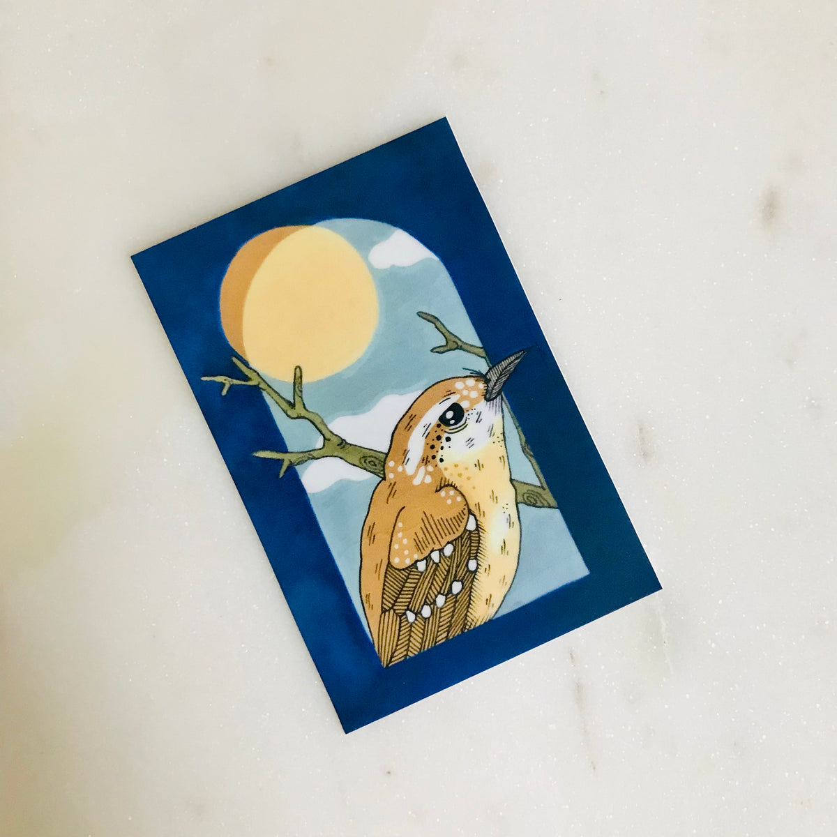 Dear Darlington Nightingale Sticker – The Waxwing